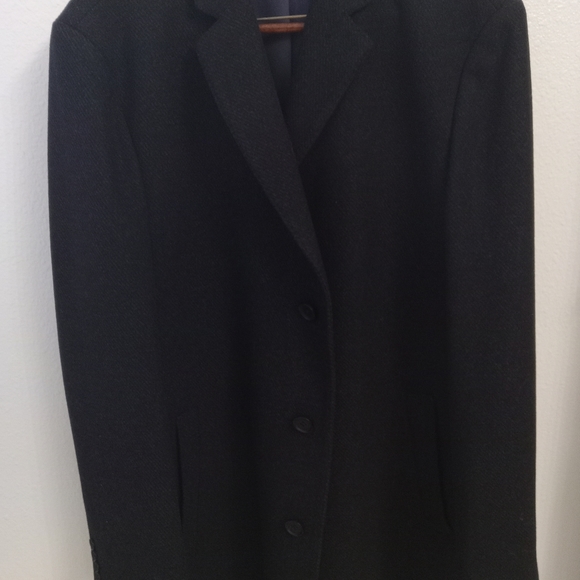 Pronto Uomo | Jackets & Coats | Pronto Uomo 46 Long Wool Blend Charcoal ...